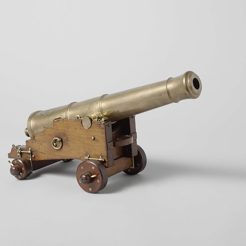 Model van een kanon van 18 pond op een rolpaard, anoniem, 1800 ...