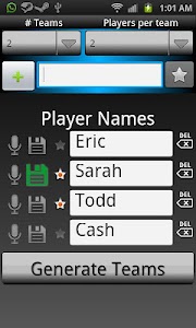Team Creator – Android Sports Apps