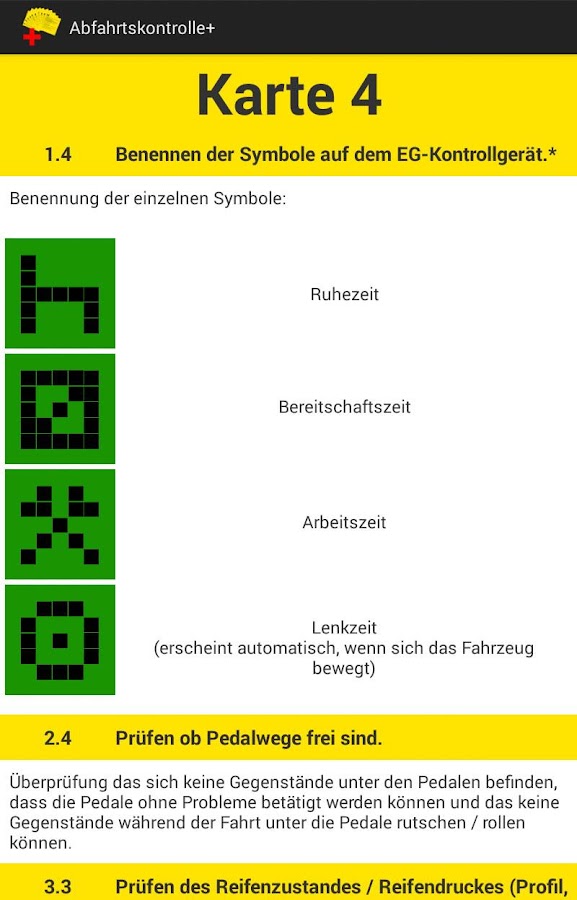 Symbole Eg Kontrollgerat
