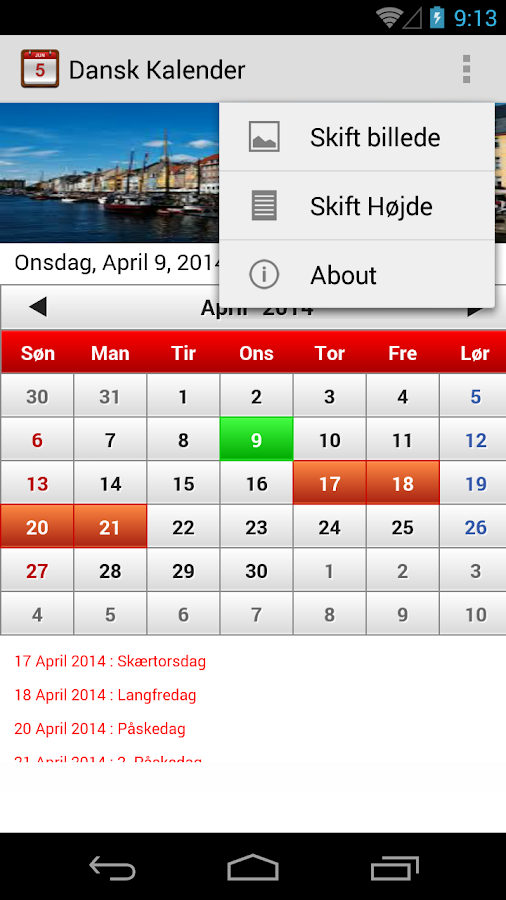 Dansk Kalender - Android Apps on Google Play