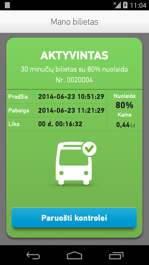 m.Ticket – „Android“ programos „Google Play“