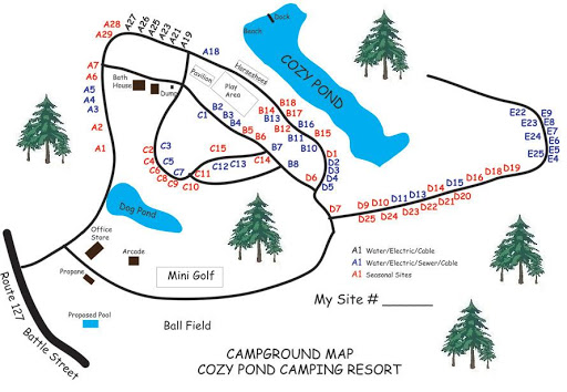 Cozy Pond Camping Resort | BookYourSite