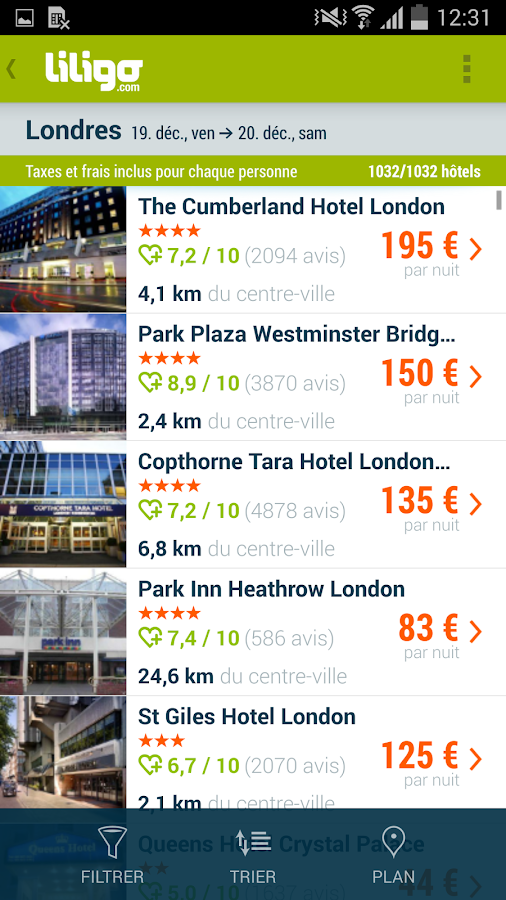 Liligo recherche vols & hôtels – Applications Android sur Google Play
