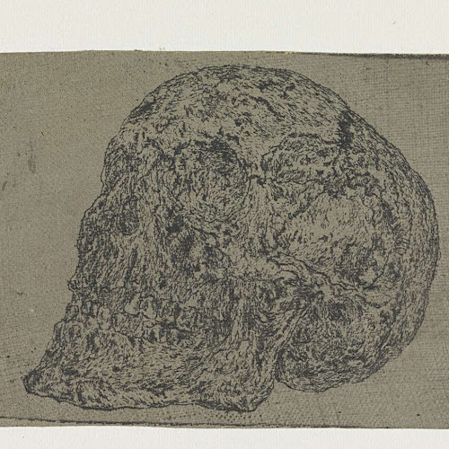 A Skull, Hercules Segers, c. 1615 - c. 1630 - Rijksmuseum