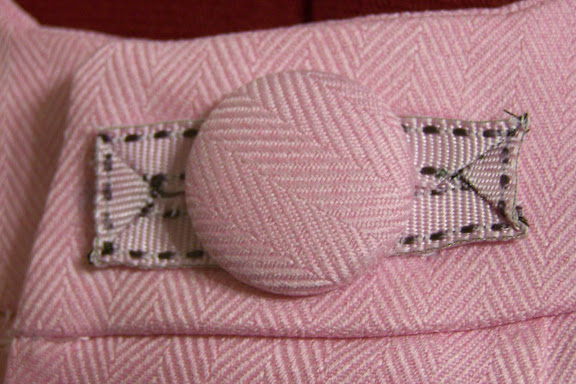 Hiding ugly buttonholes with ribbon trim Sewing Tip by salruss ...