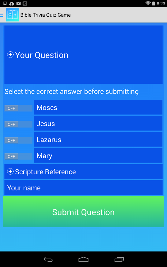 Bible Trivia Game Free - Android Apps on Google Play