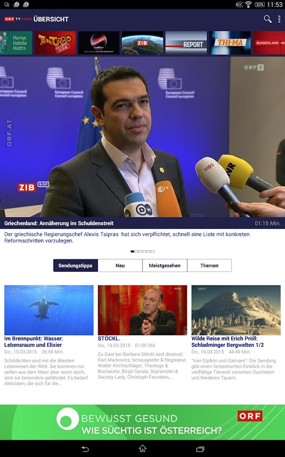ORF TVthek: Video on demand – Android-Apps auf Google Play