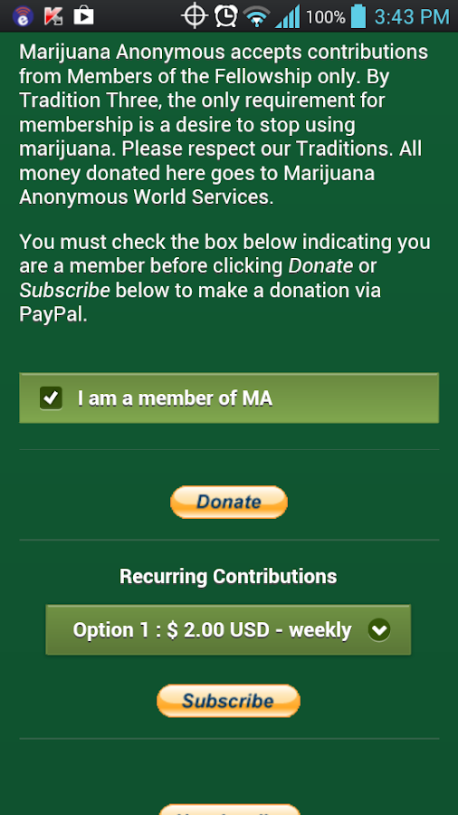 Marijuana Anonymous Δ MA - Android Apps on Google Play
