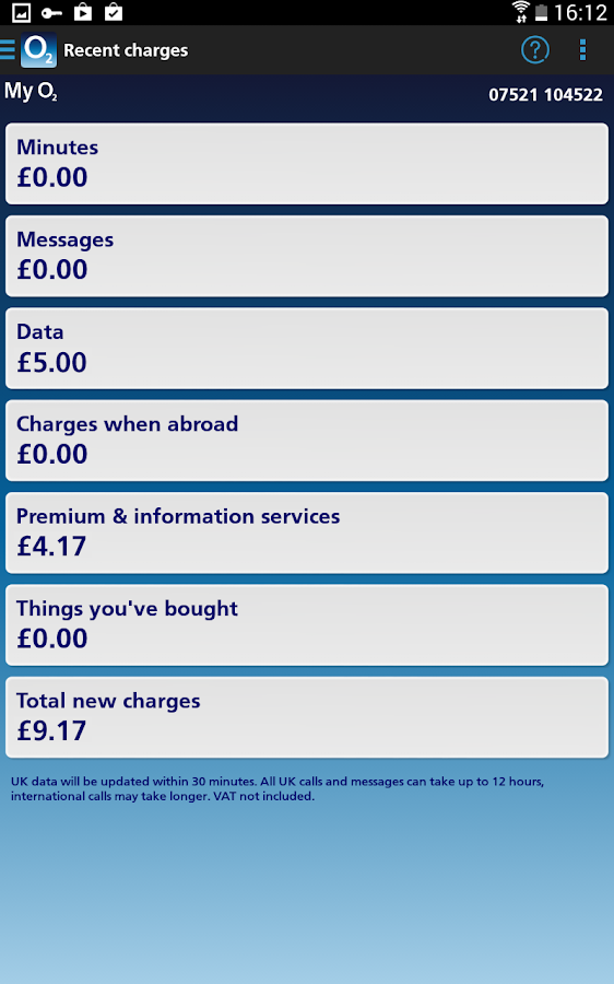 My O2 - screenshot