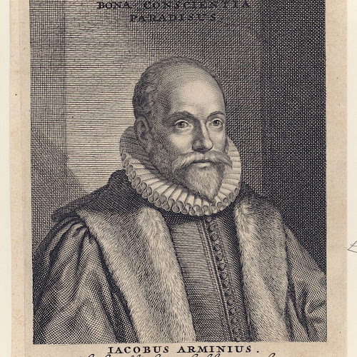 Portret van Jacobus Arminius, anonymous, 1674 - Rijksmuseum