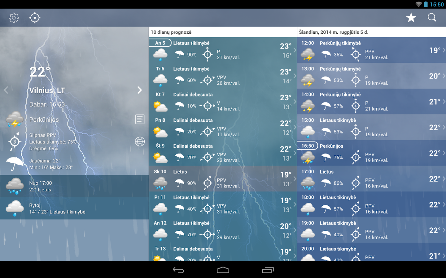 Orai Lietuva XL PRO – „Android“ programos „Google Play“