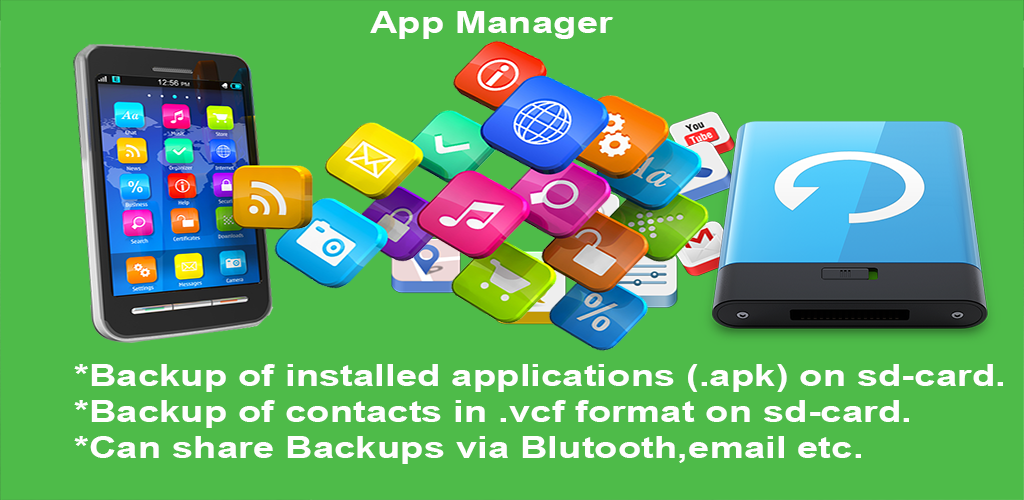App & Contacts Manager- Android 앱 생산성을위한 최신 버전 1.2