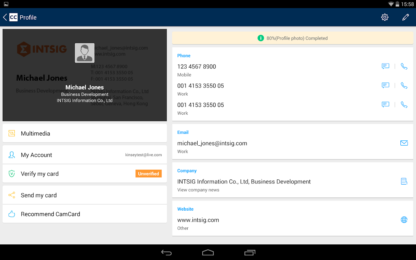Приложения в Google Play – CamCard Free - Business Card R