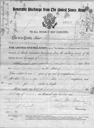 Honorable Discharge from The United States Army - United States Army ...