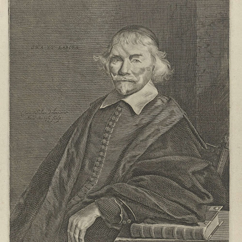 Portret van Robert Junius, Henrick Rochuszn van Dagen, after Cornelis ...