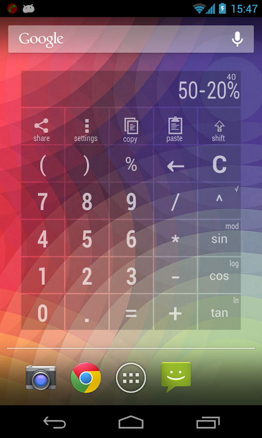 Widget Calcolatrice multicolor - App Android su Google Play