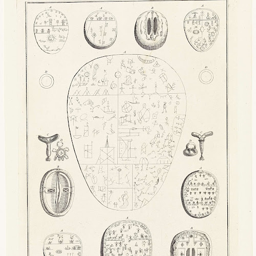 Rituele Sami noaidi trommels, Bernard Picart (workshop of), 1727 ...