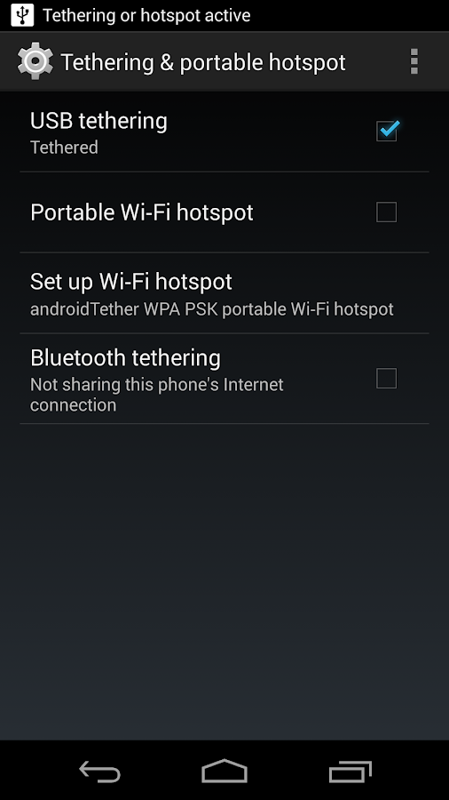 USB Tethering - Android Apps on Google Play