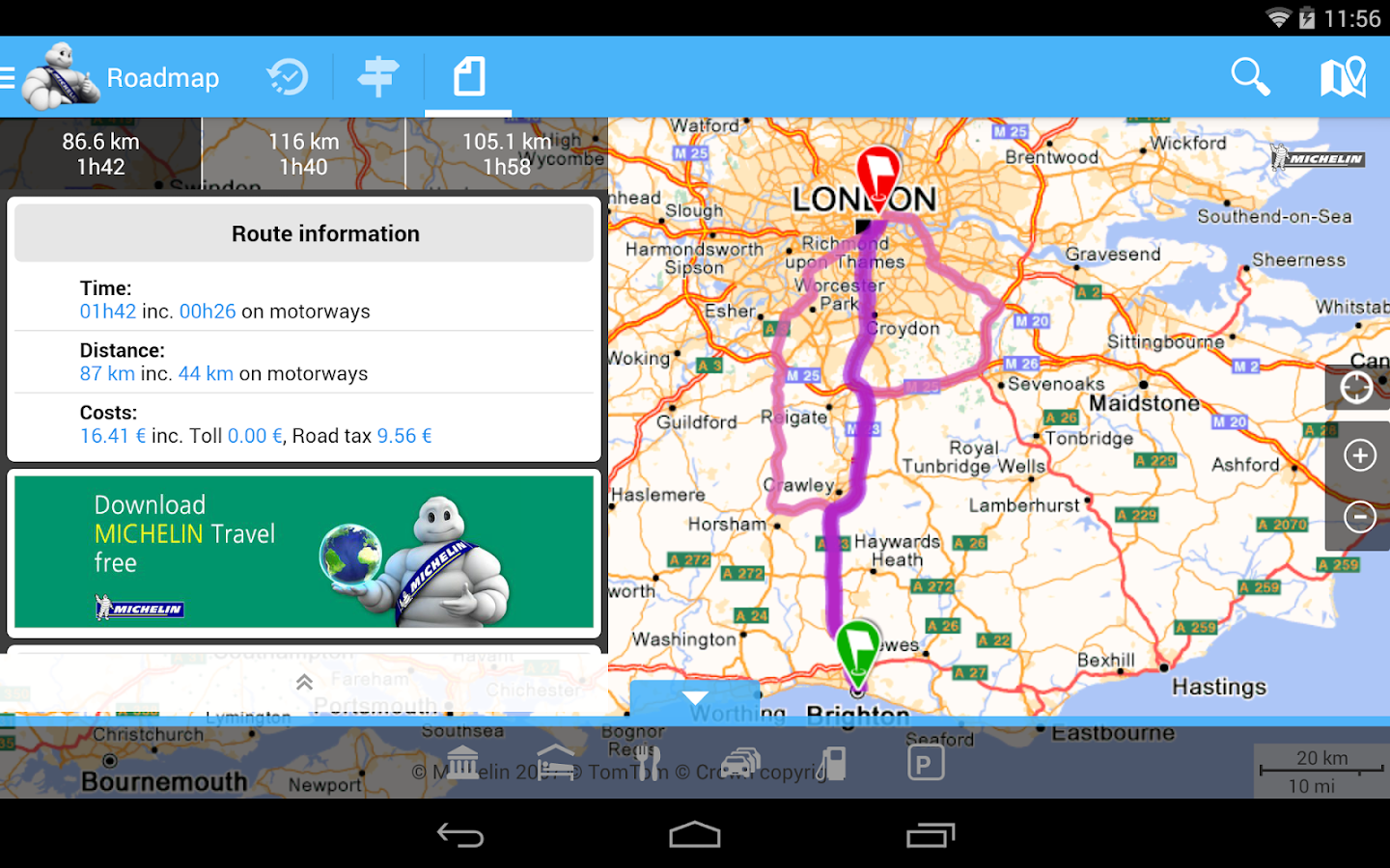 ViaMichelin Route planner,maps - Aplikacje Android w Google Play