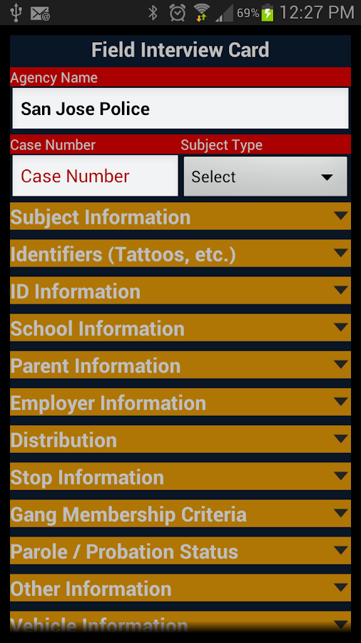 Police Forms Police Field Interview Fillable - Printable Forms Free Online