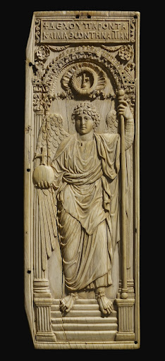 Ivory panel showing an archangel — Google Arts & Culture