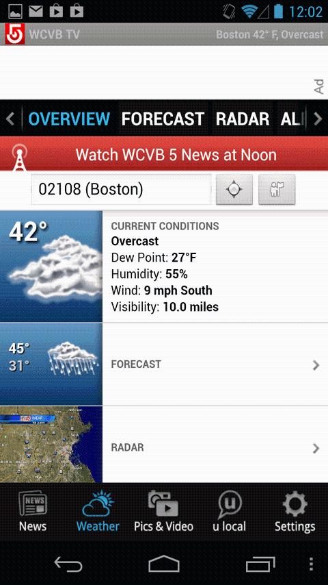 WCVB NewsCenter 5 - Android Apps on Google Play