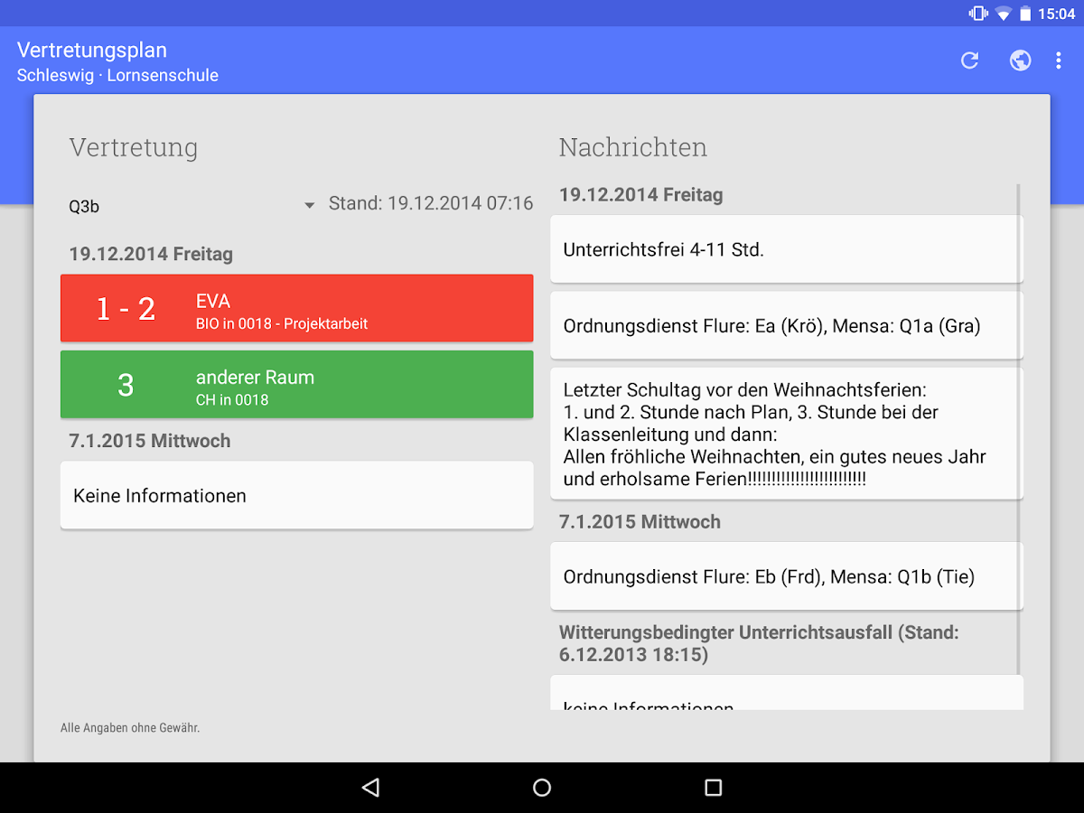 Vertretungsplan - 500+ Schulen – Android-Apps auf Google Play